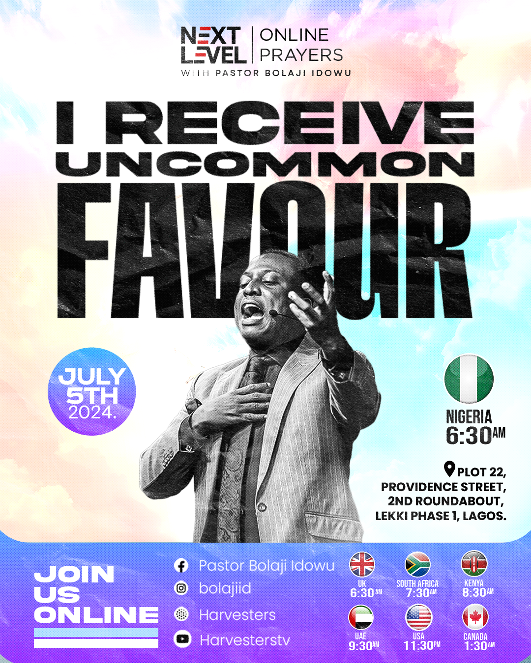 Harvesters | Next Level Prayers || New Month Prayers || Pst Bolaji ...